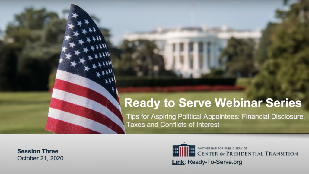 Tips for Aspiring Political Appointees: Financial Disclosure, Taxes and ...